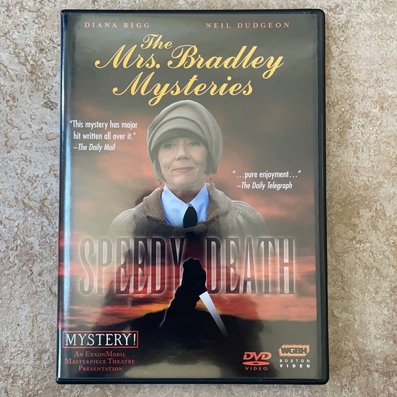 Media | The Mrs Bradley Mysteries Dvd Diana Rigg Speedy Death | Poshmark
